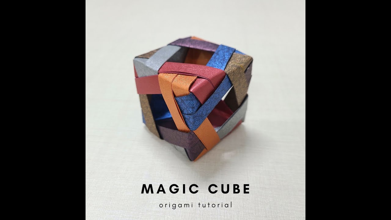 Handmade modular magic cube tutorial / 手作摺紙模組魔術方塊教學 - YouTube
