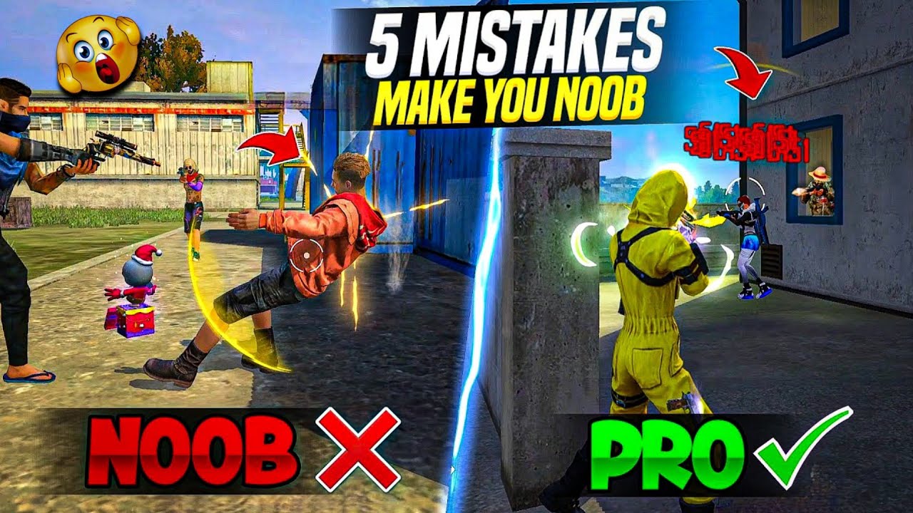 TOP 5 MISTAKES MAKE YOU NOOB 🔥 || HOW TO BECOME PRO PLAYER || TIPS AND TRICKS 2024 || FREE FIRE ...