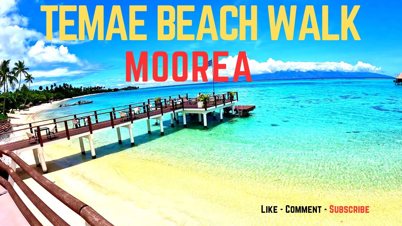 Temae Beach Walk..MOOREA, FRENCH POLYNESIA - YouTube