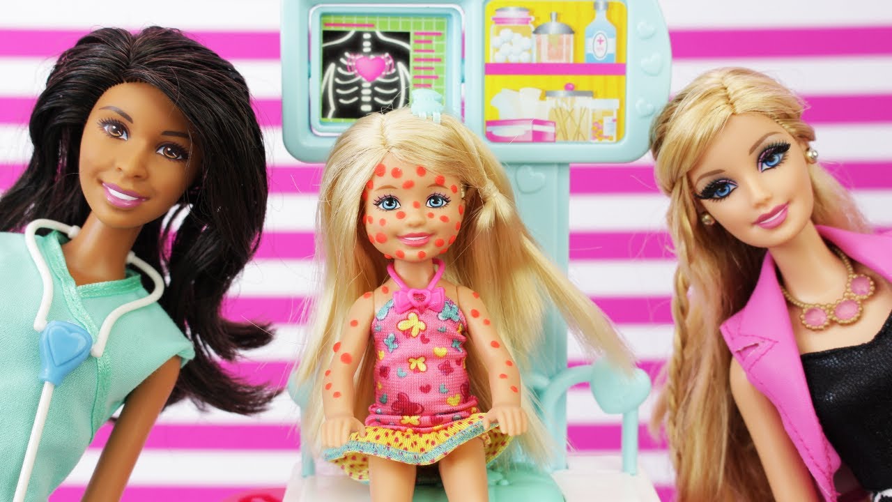 Barbie Chelsea fica Doente e vai ao HOSPITAL o que será que ela tem ...