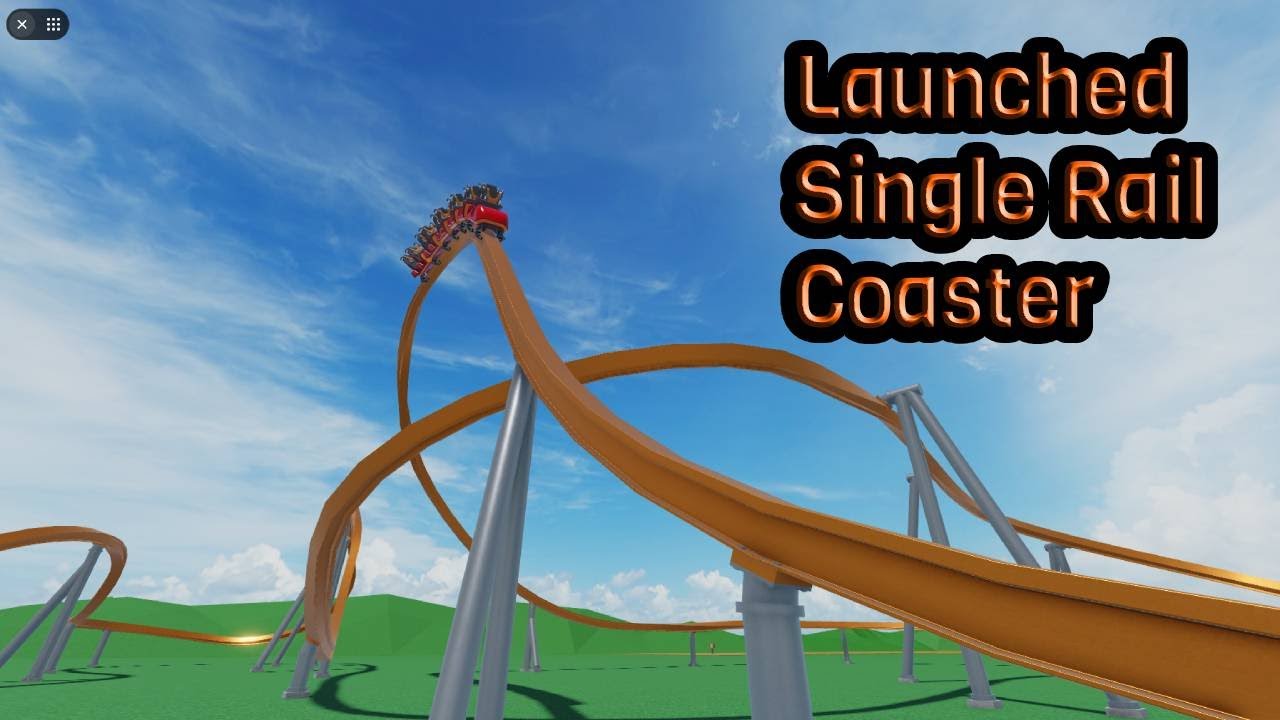 Launched Single Rail Coaster - YouTube