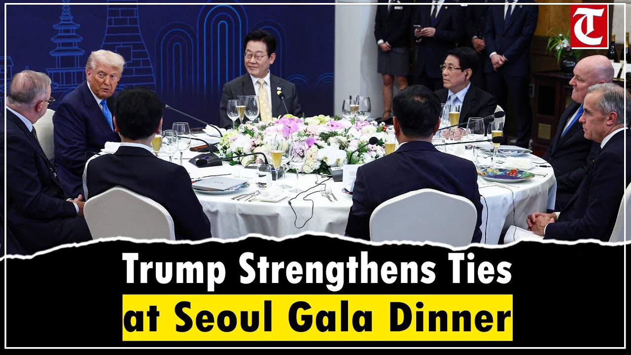 Warm diplomatic evening: Trump at South Korea’s Gala Dinner during APEC ...