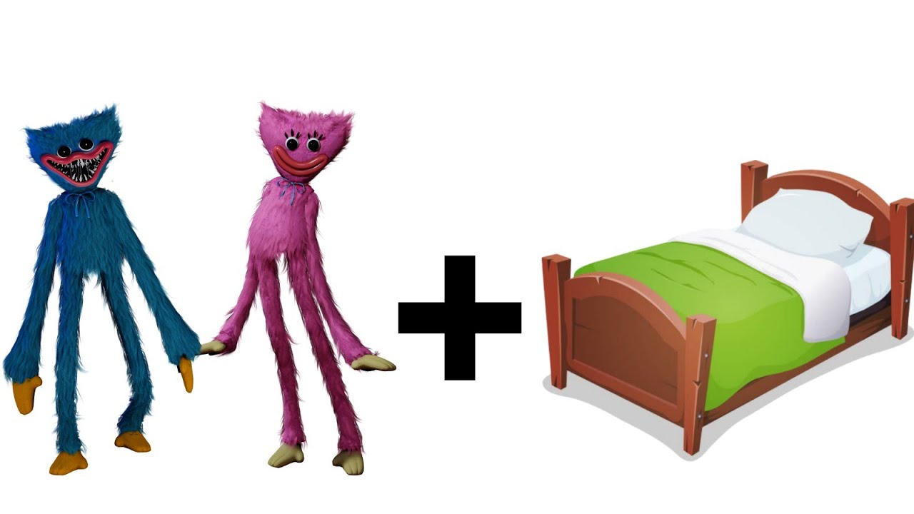 Huggy wuggy and kissy missy + bed Poppy playtime chapter 2 animation ...