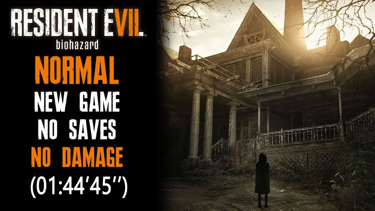 [Resident Evil 7] Normal, New Game, No Save, No Damage, 3 Item Boxes ...