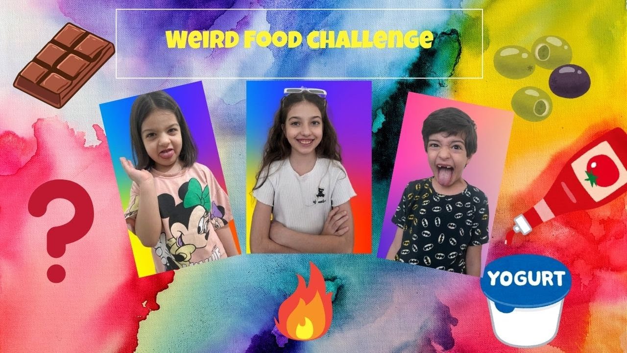 Weird Food Challenge with Funny Kids 😝 | Try Not to Laugh! - YouTube