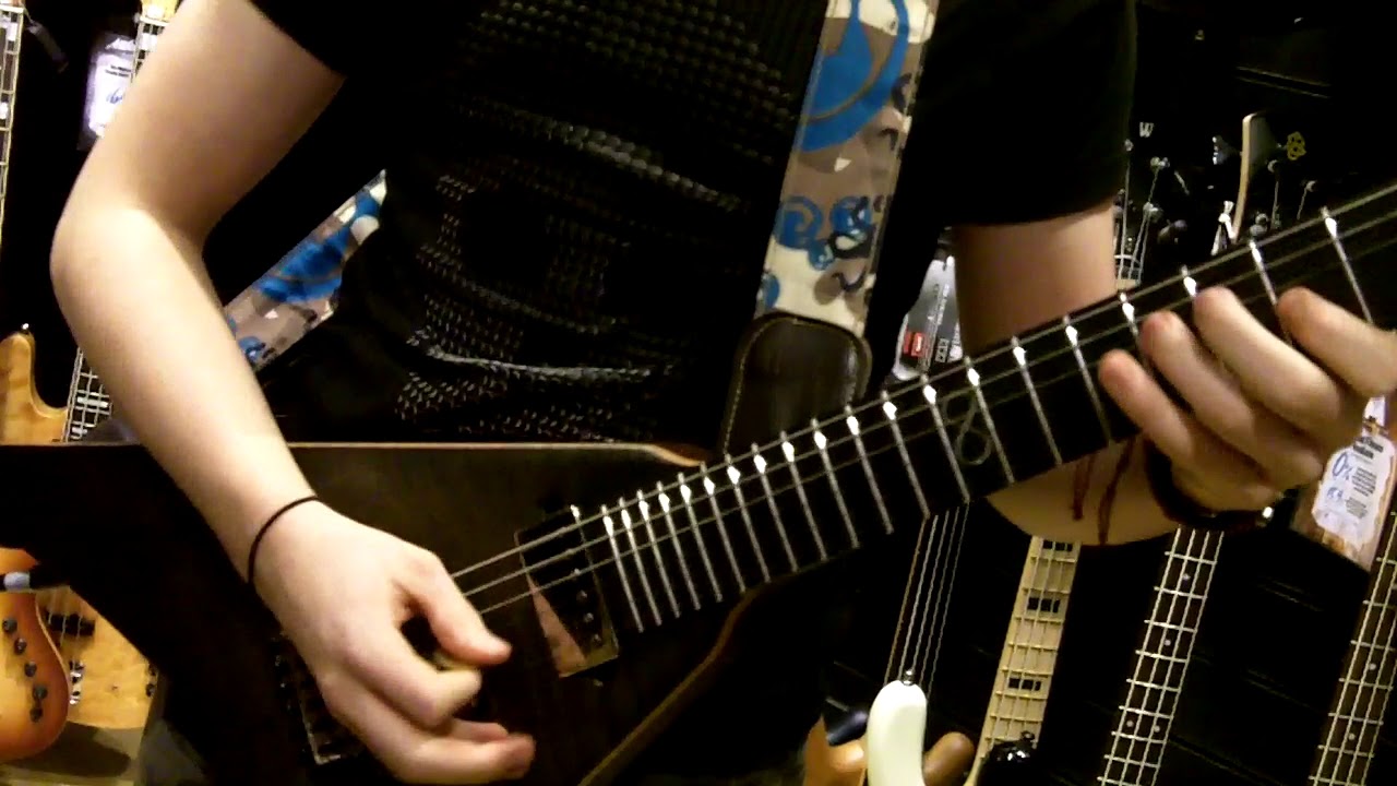 Alfie trying a Chapman MLV@ Andertons Music 07-01-18 - YouTube