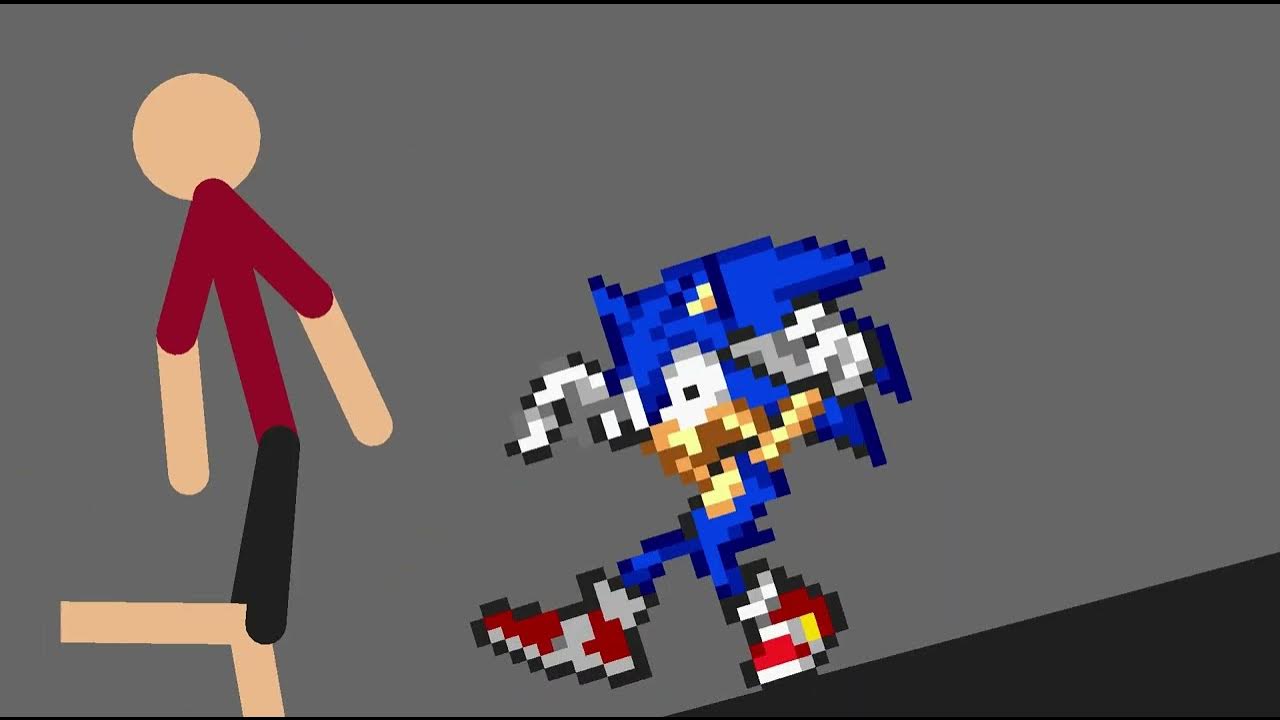 Sonic Sprite Test (Stick Nodes) - YouTube