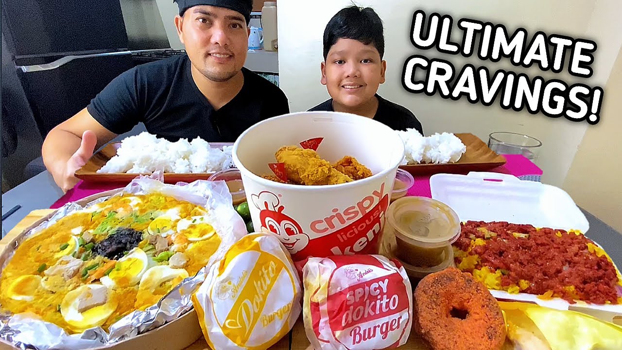 JOLLIBEE CHICKENJOY, DOKITO CHICKEN BURGER, PANCIT MALABON, SHAWARMA ...