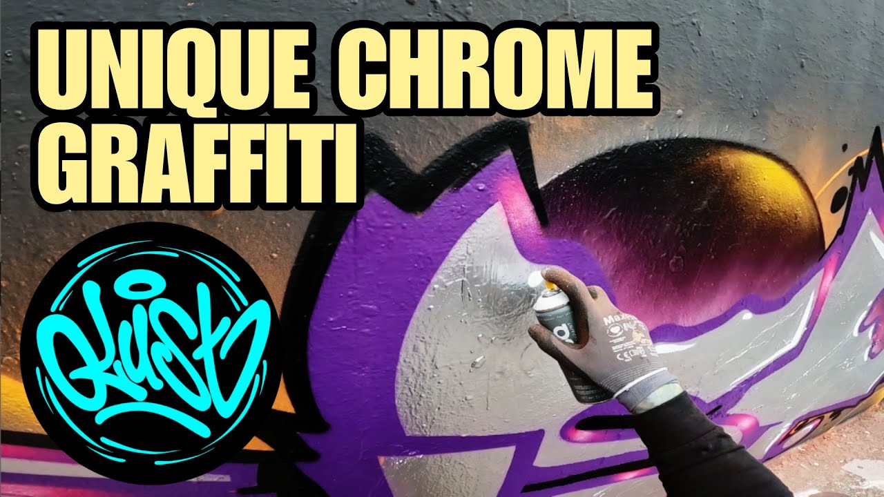 Extremely UNIQUE CHROME graffiti style 🔥 Satisfying - YouTube