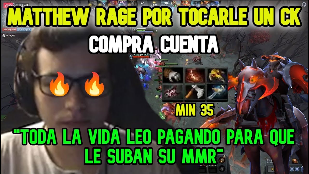 MATTHEW RAGE POR TOCARLE UN CK COMPRA CUENTA. SE ENFRENTA CONTRA ...