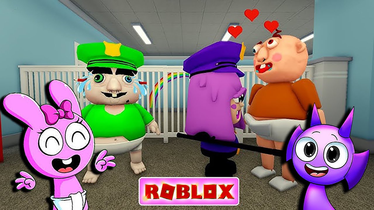 BABY PINKI SPRUNKI vs LOVE STORY - BABY POLLY 💗 BABY BERRY #roblox # ...