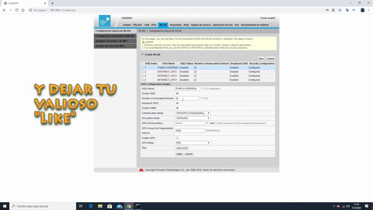 Configurar redes Wifi en Router CNT, usa hasta 4 redes Wifi 📡📡⚙⚙ - YouTube