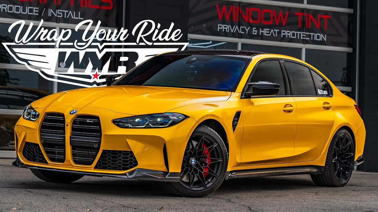 BMW M3 Vinyl Wrap and Valvetronic Catback Exhaust Install! - [4K] - YouTube
