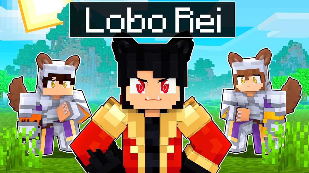Jogando como o LOBO REI no Minecraft - YouTube
