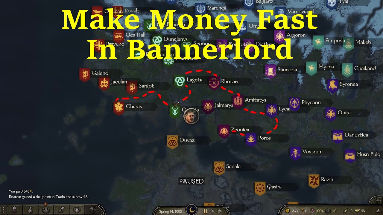 Mount and Blade Bannerlord How to Make Money Tips - YouTube