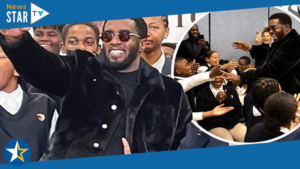 Diddy makes stirring speech on surprise visit to Capital Preparatory ...