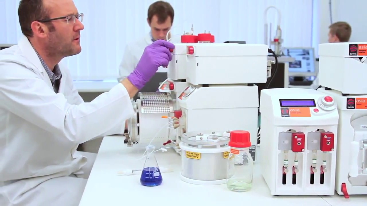 Reactor Syrris Flujo Continuo Aplicaciones / Asia Flow Chemistry - YouTube