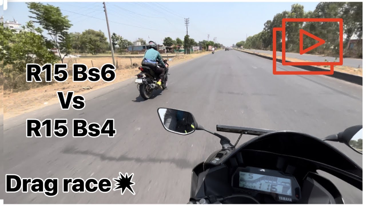R15 vs R15 Drag race 💥💥💥 ||road race || 💥💥 ️ ️new vs old 🥰💥 ️||#video # ...