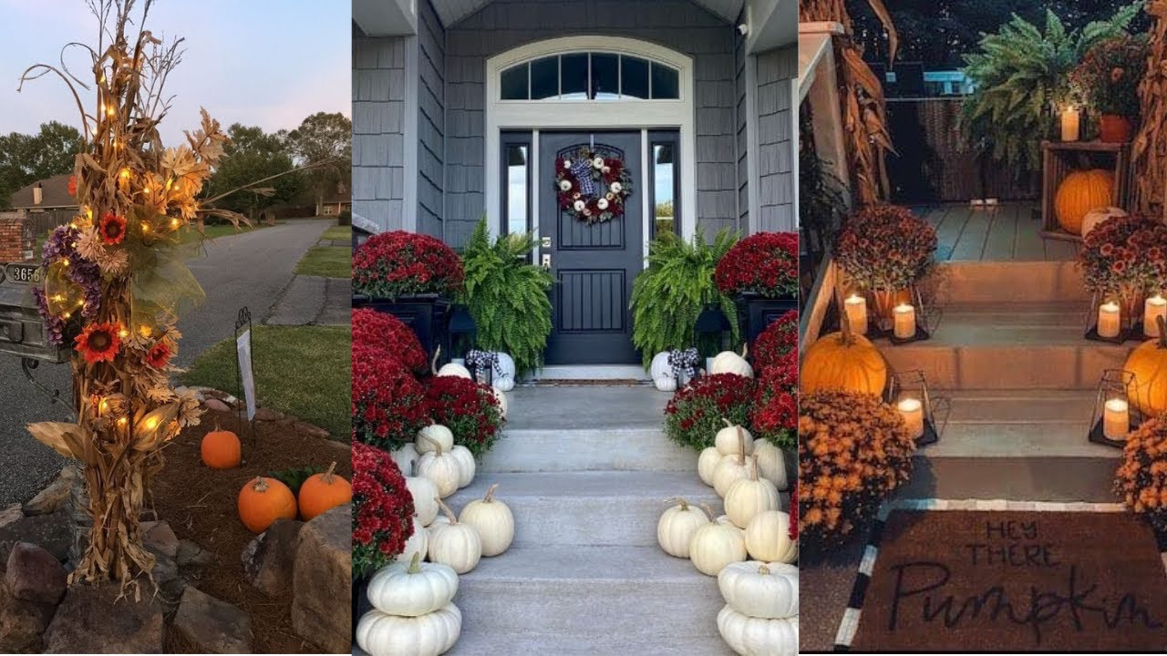 Transform Your Front Yard with These Charming and Creative Fall Décor ...
