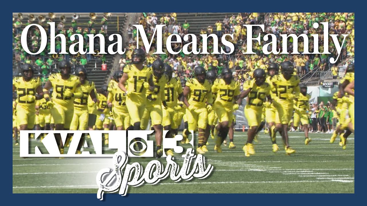 Sports: Oregon Ducks Embrace "Ohana" - YouTube