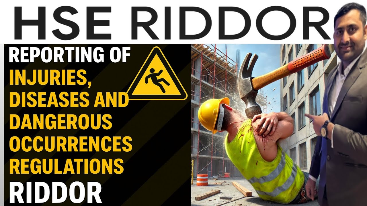 RIDDOR Explained in hindi and Urdu | Reporting of Injuries, Diseases ...