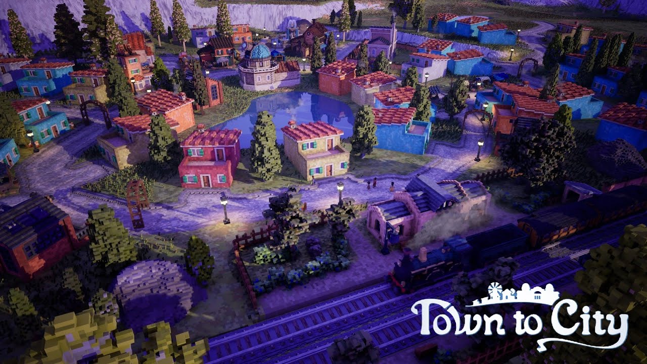 Starting Relaxing Little Town From Ground Up ~ Town To City - YouTube