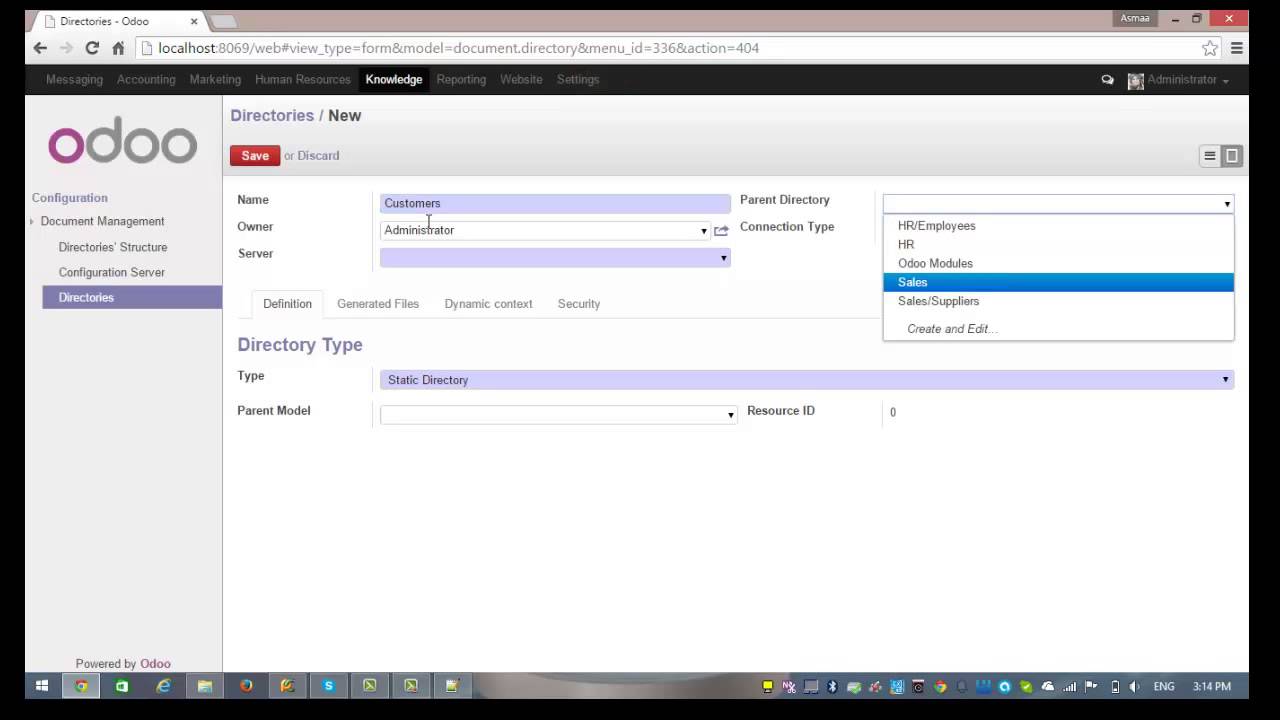 Odoo Document Management on FTP Server v1.1 - YouTube