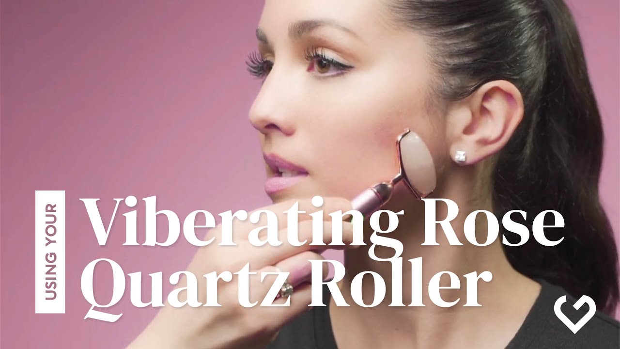 How to Use Vibrating Rose Quartz Sculpting Roller | SkinGear - YouTube