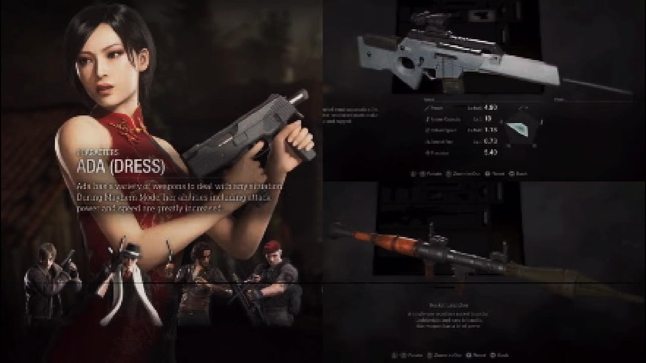 Resident Evil 4 Remake Red Dress Ada Loadout Discussion New Mercenaries ...