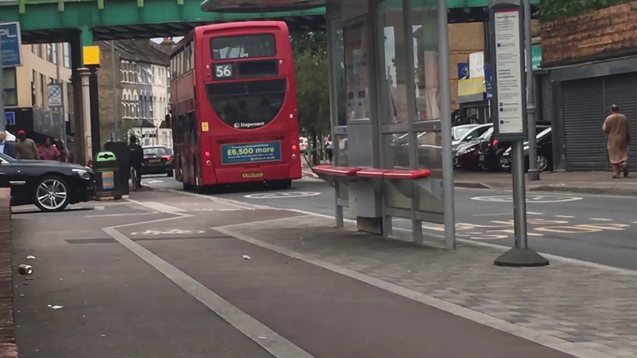 Route 56 bus on lea bridge road - YouTube