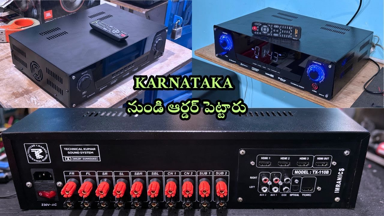 5.2 DOLBY DTS Amplifier order from karnataka - YouTube