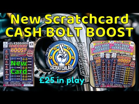 Brand new scratch card- Cash bolt boost - YouTube