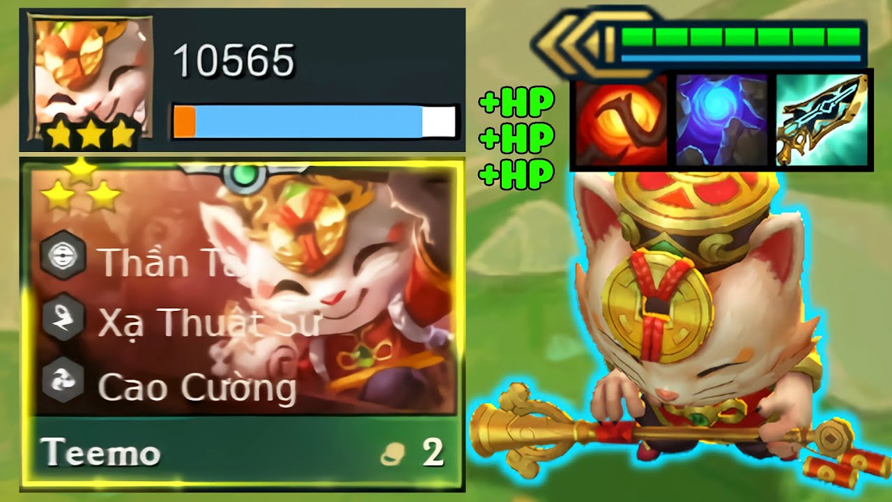 TEEMO 3 SAO SIÊU CARRY ĐÁP NẤM CLEAR CẢ MAP LEO RANK CỰC KHỎE | DTCL ...