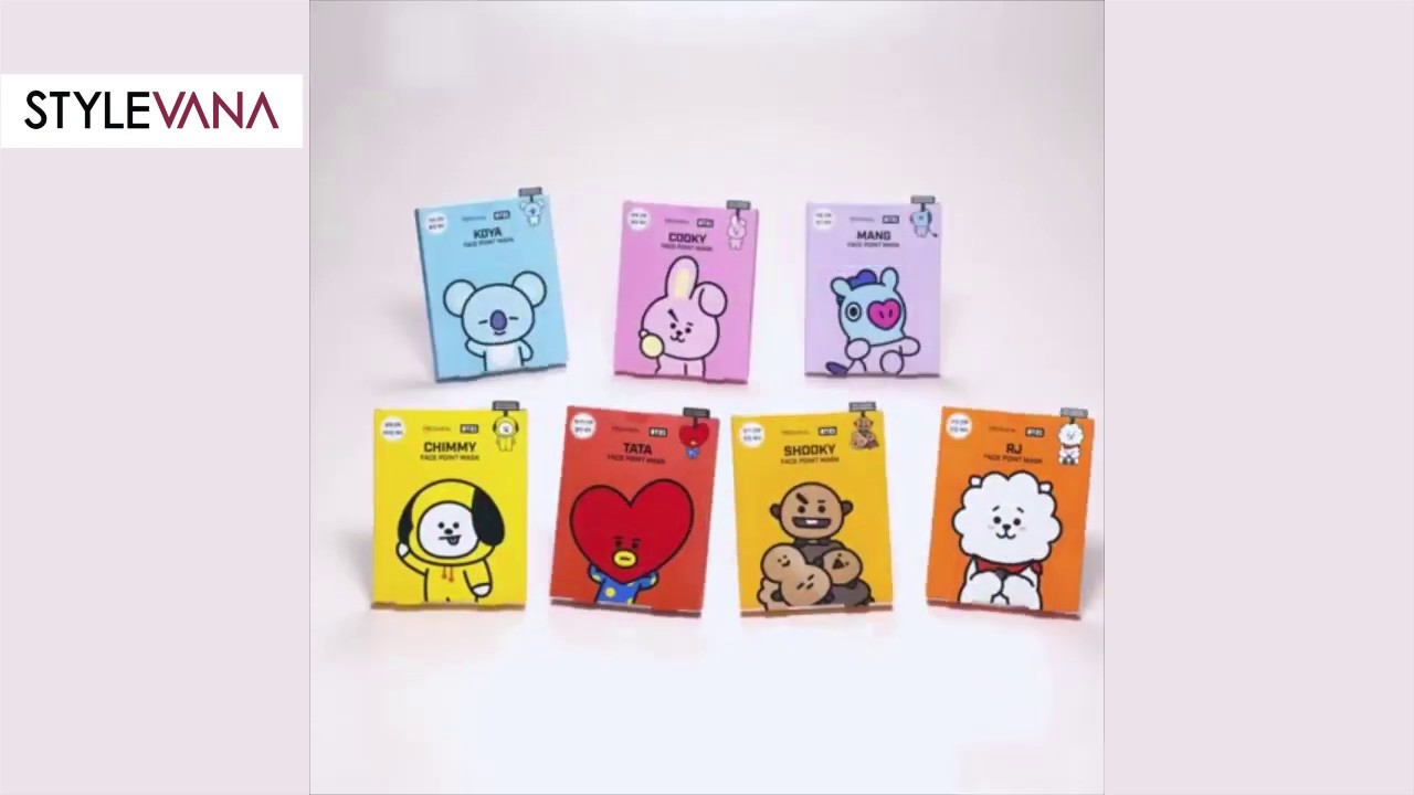 BTS BT21 Face Point Mask Set ⁣| Mediheal| Stylevana K-Beauty & K ...
