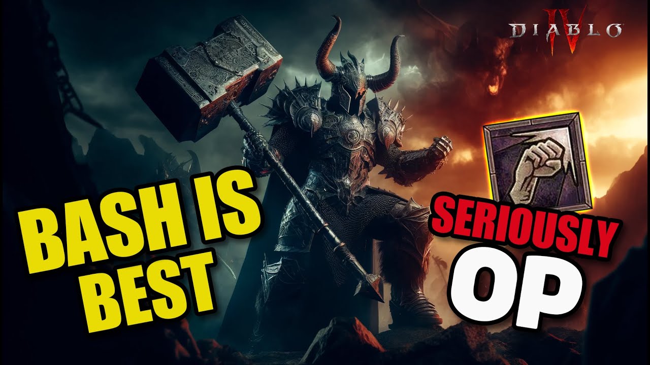 UNDYING UNSTOPPABLE BASH BARB! | Diablo 4 Barbarian Build Guides - YouTube
