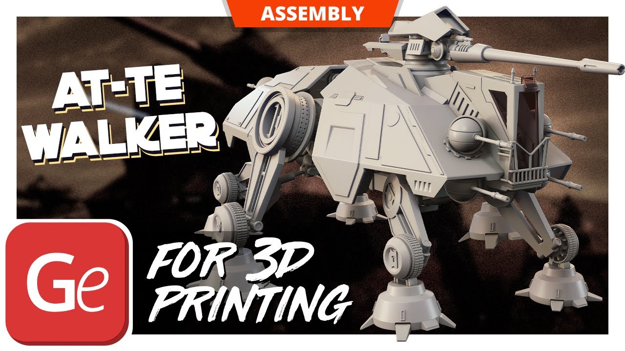 AT-TE Walker 3D Printing Model | Assembly by Gambody - YouTube