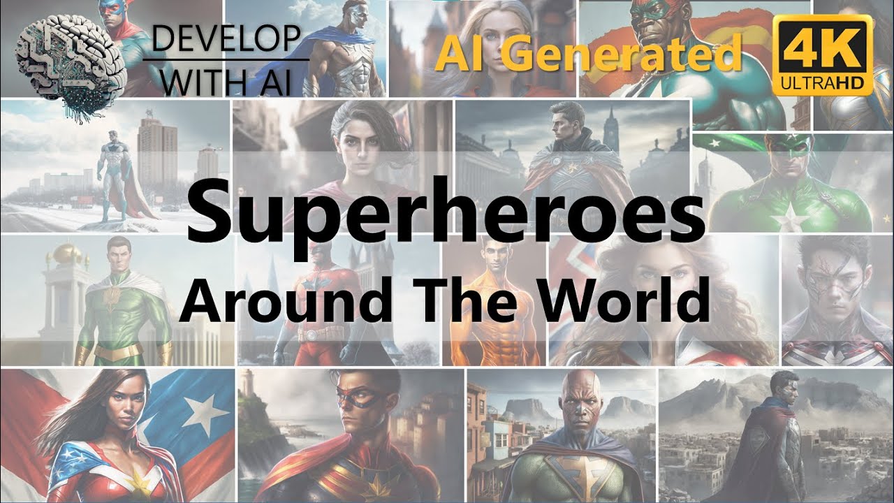 Superheroes Around The World 4K | Develop With AI - YouTube