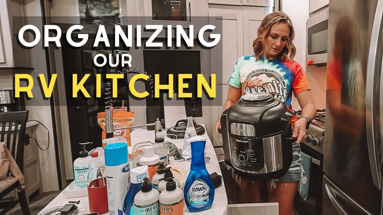 Where does it all GO? How we organize our TINY RV Kitchen - YouTube