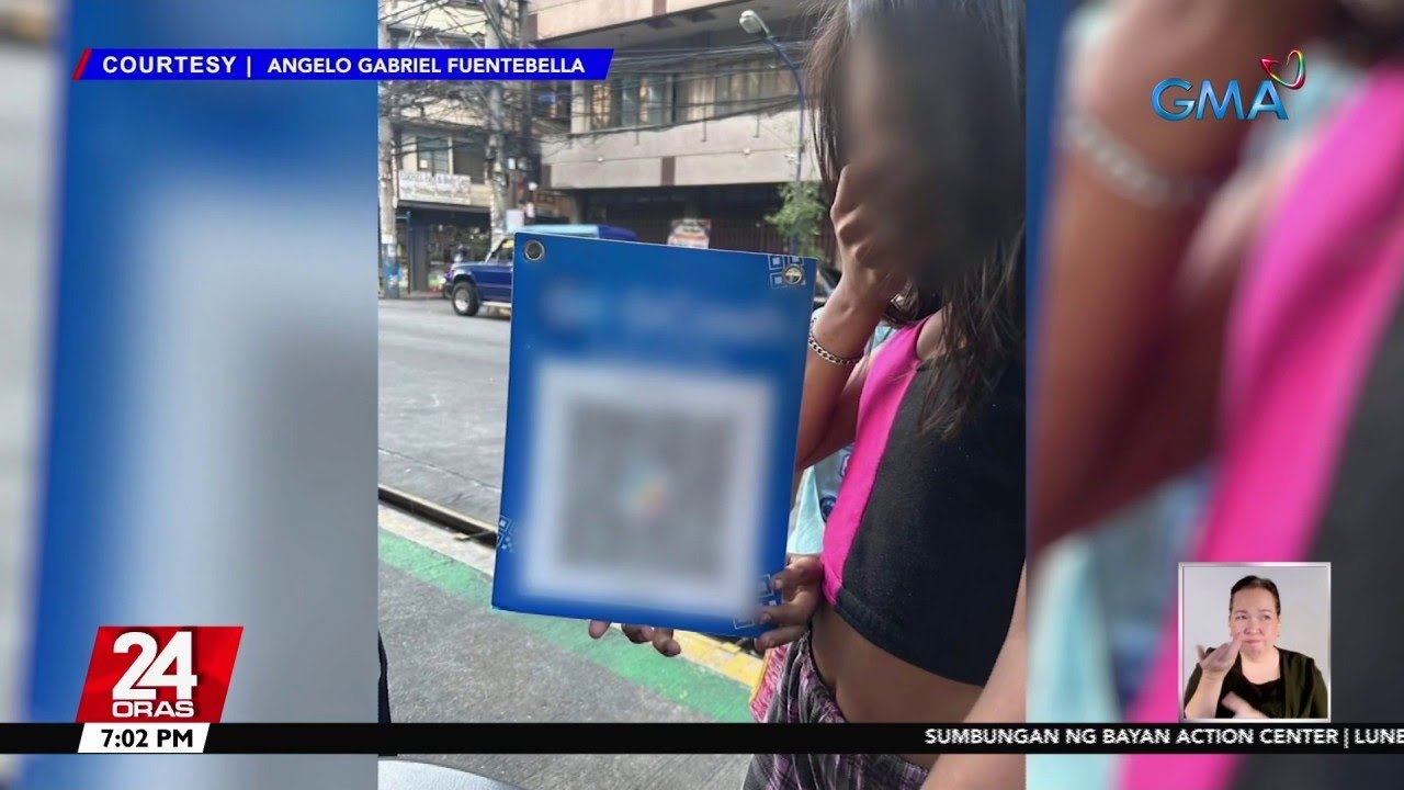 Litrato ng nanlilimos na nagpakita ng QR code, viral | 24 Oras - YouTube