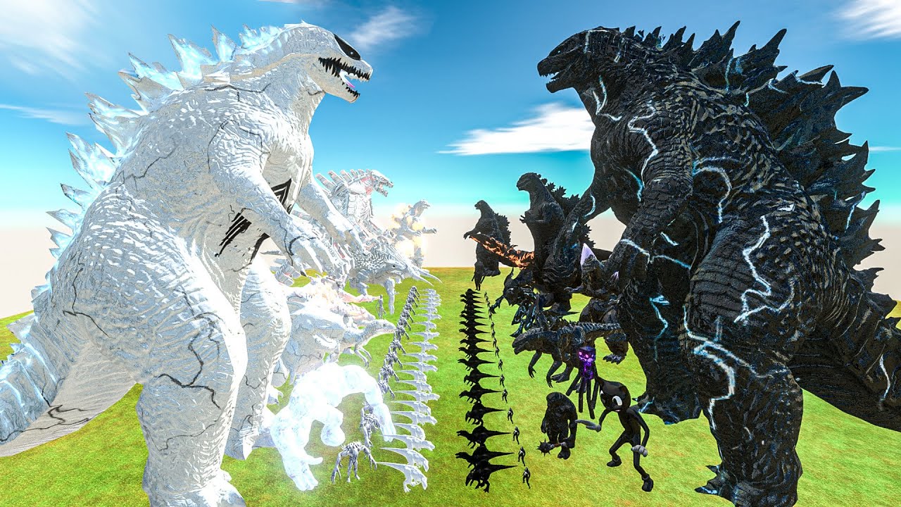 Team White Mechagodzilla x Anti-Venom Godzilla 2014 vs Team Dark ...
