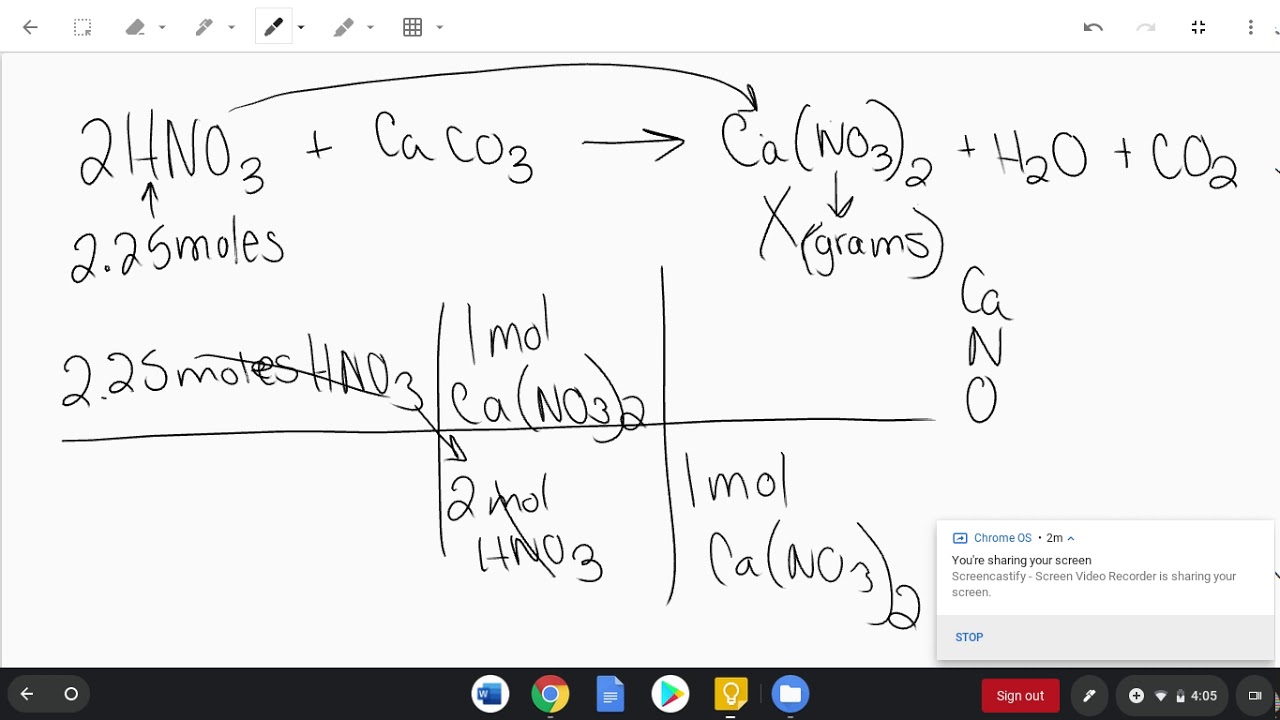 Stoichiometry Practice Mass-Moles - YouTube