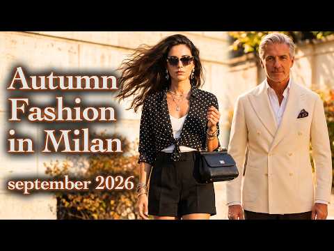 🍂 Autumn 2026 Milan Street Fashion. The Best Fall Looks for a Warm Fall. September Fashion Vlog