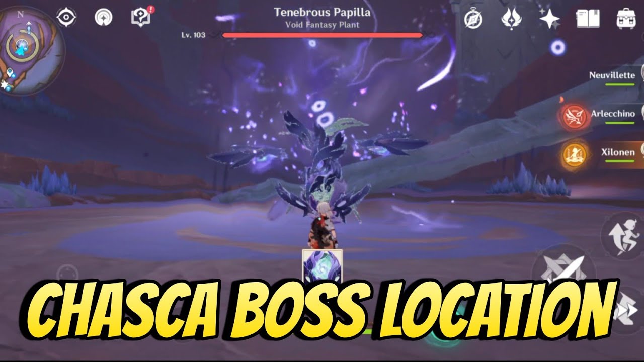 Chasca boss location | Tenebrous papilla Location Genshin Impact - YouTube