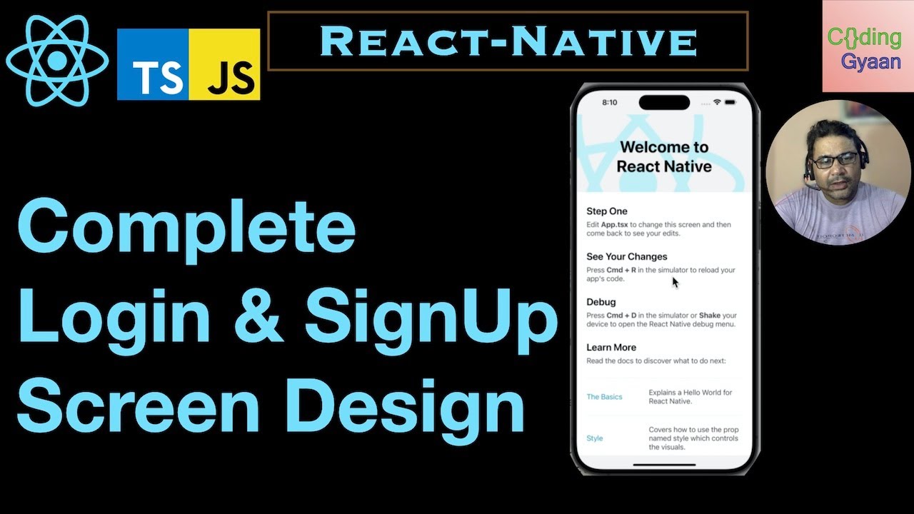 Complete Login And SignUp screen Design - YouTube