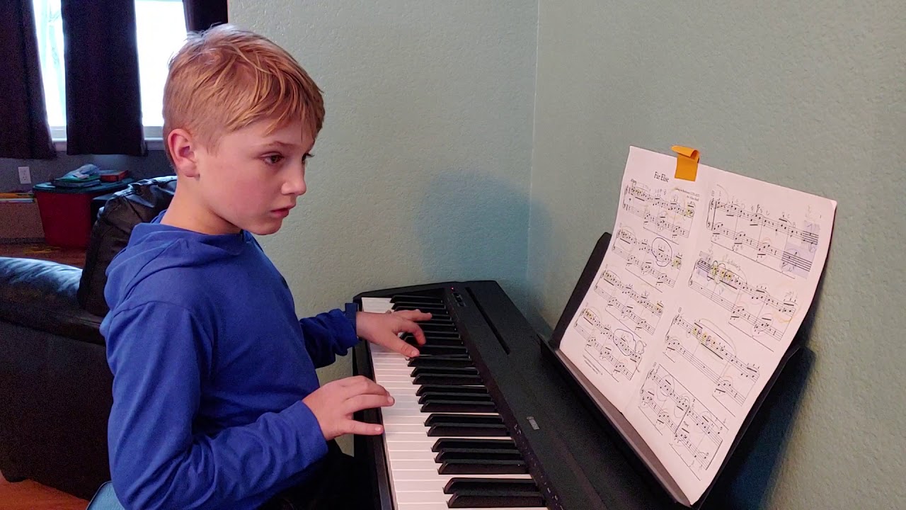 Emerson playing Fur Elise - YouTube