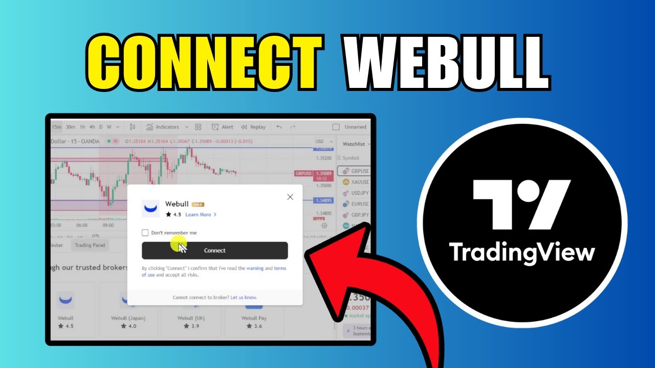 How To Integrate Webull With Tradingview | Connect Webull To ...