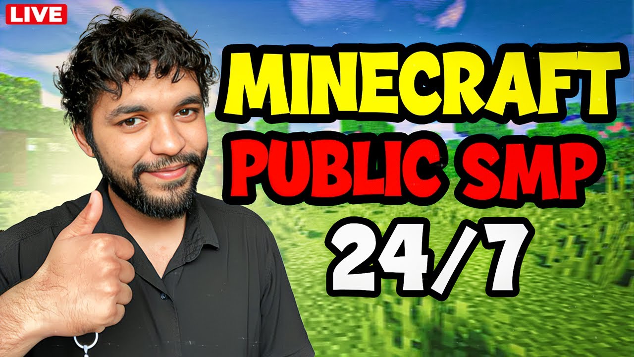 Minecraft Public SMP Hindi Live 🔴 | Day 29 | Java + Bedrock | Survival ...