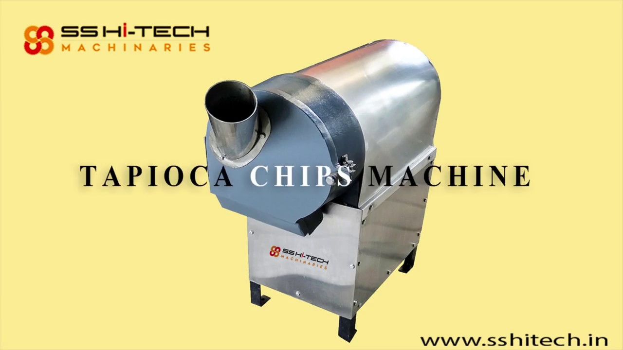TAPIOCA SLICER CHIPS MACHINE MOB: 9745716768 - YouTube