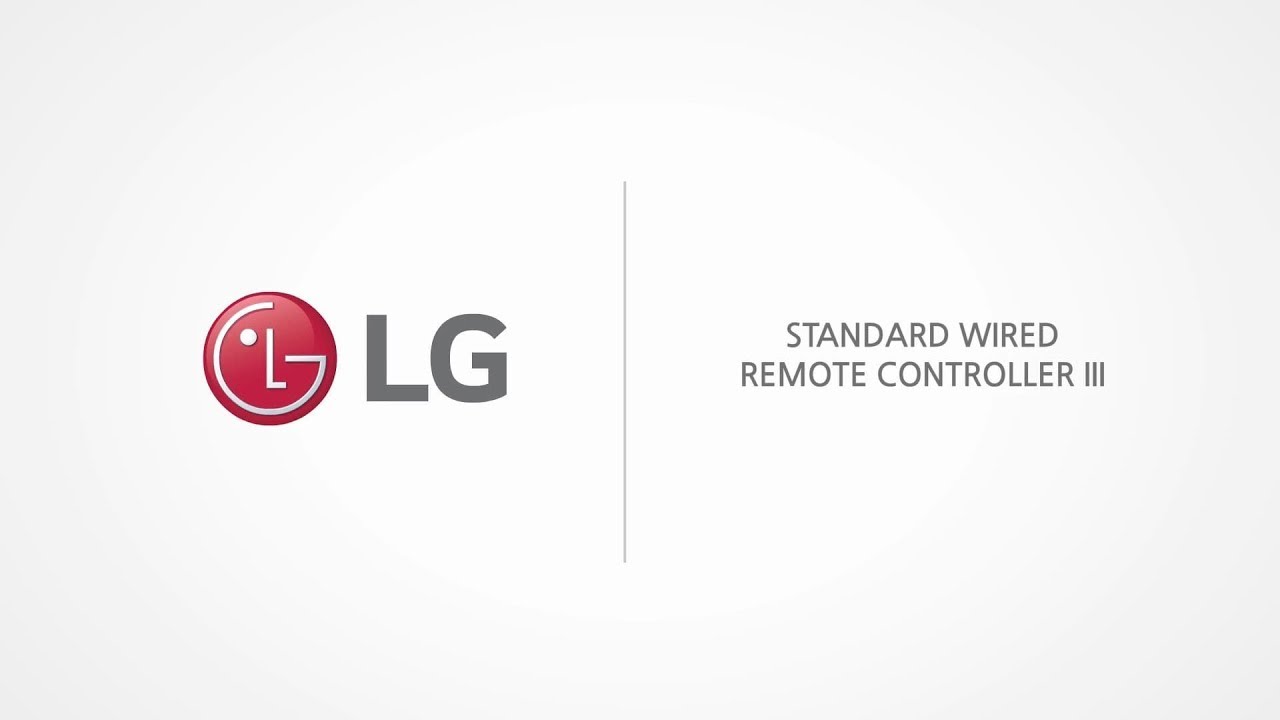 LG HVAC : Standard Wired Remote Controller Introduction | LG - YouTube