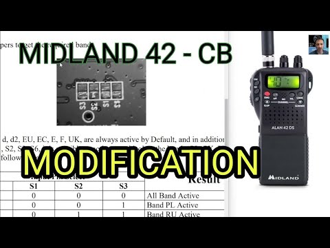 MIDLAND ALAN 42 CB- MODIFICATION DETAILS - YouTube